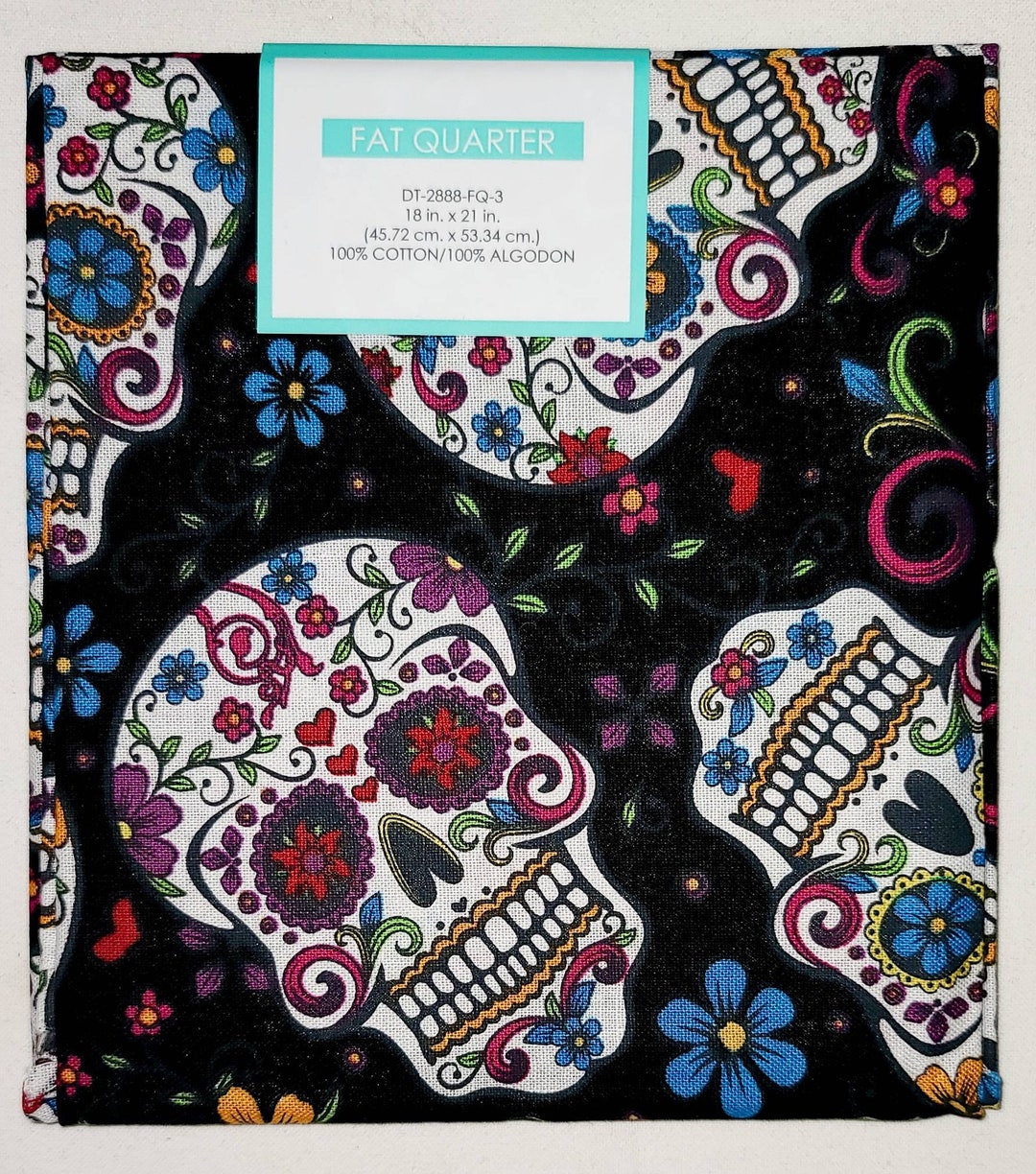 David Textiles Skulls on Black DT-2888 Fabric by the Yard//piece - Etsy