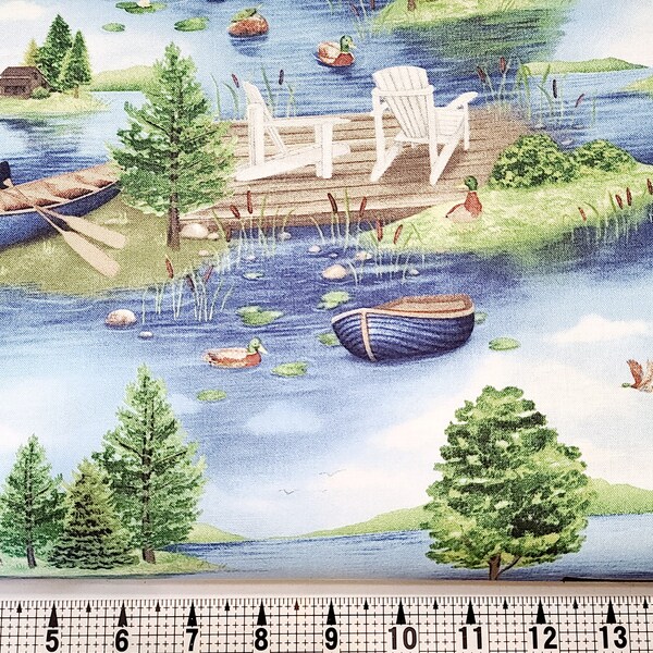 Lakefront Fabric - Etsy