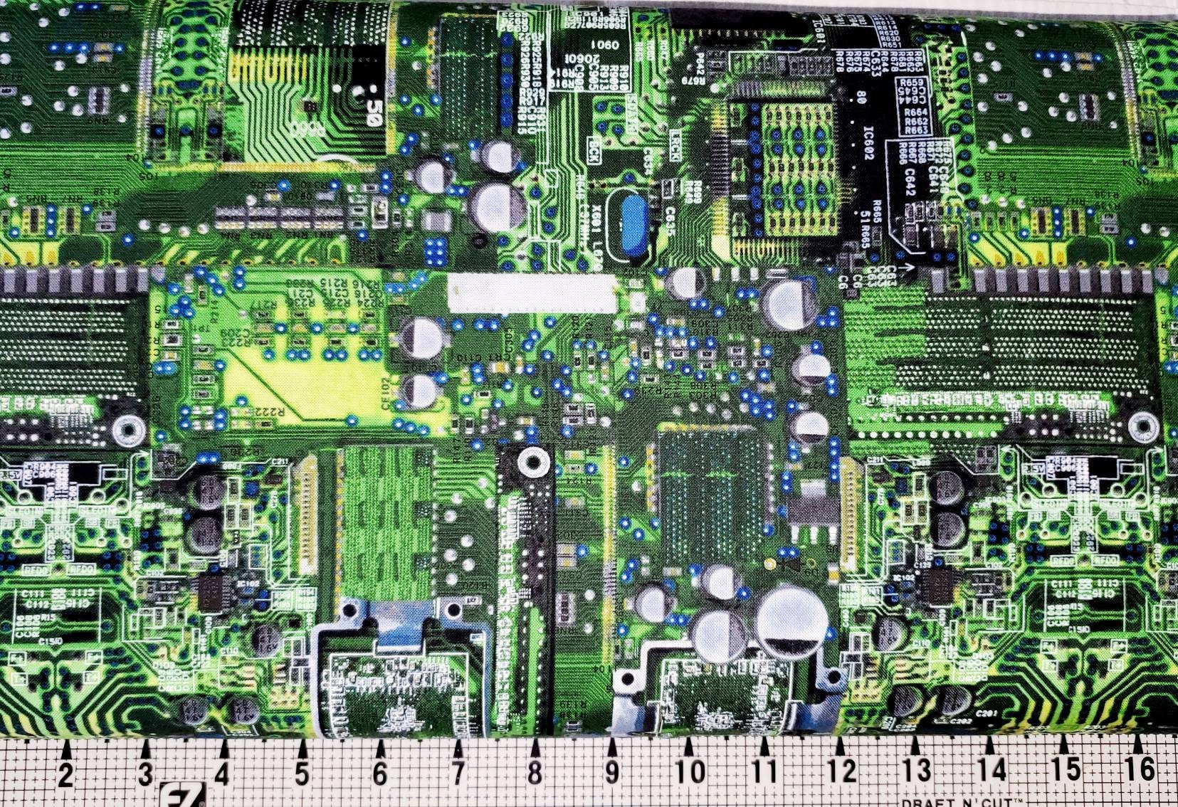 Timeless Treasures Computer Board C8326 Fabric by the Yard//piece - Etsy