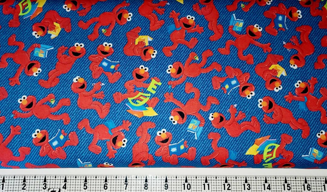 Quilting Treasures Sesame Street Elmo 1649-28545-W Fabric by the Yard ...