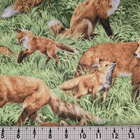 Fox Fabric - Etsy