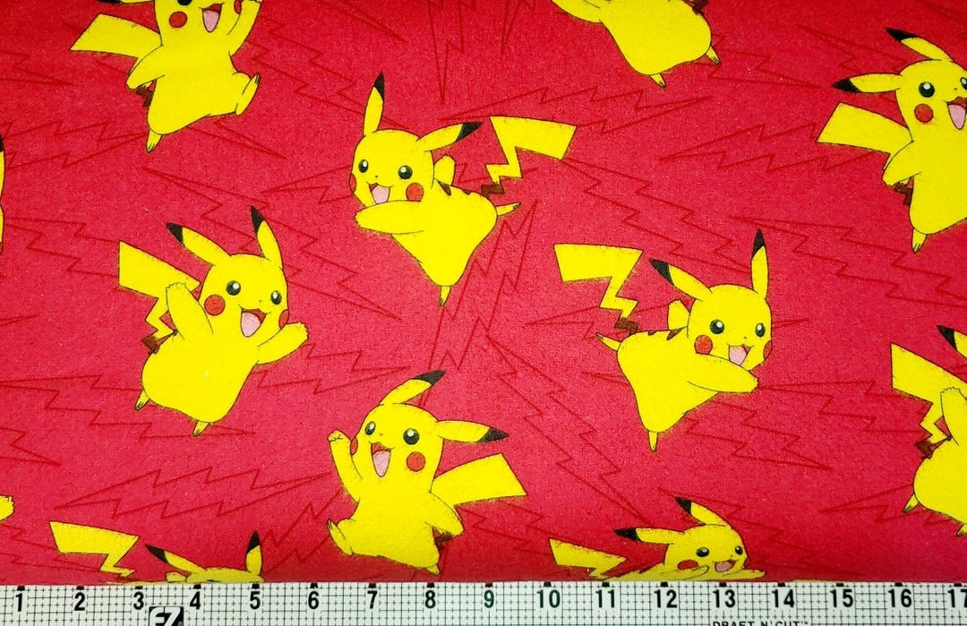 Robert Kaufman Pokemon FLANNEL 74439-3 Fabric by the Yard//piece - Etsy