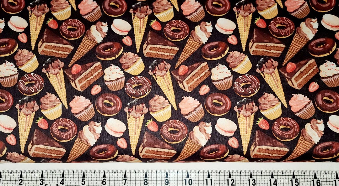 Sweet Treats Fabric by the Yard//piece - Etsy