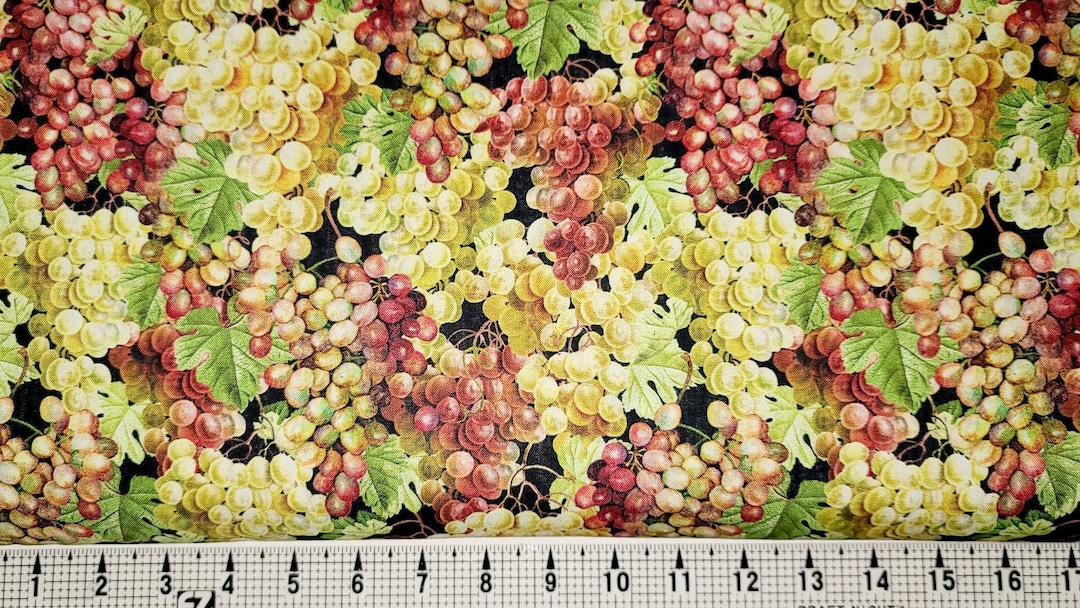 Kanvas Fabrics Vineyard Grapes 09790 Fabric by the Yard//piece - Etsy