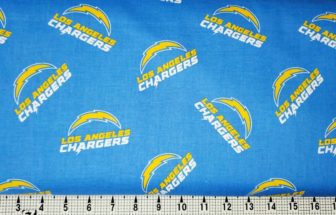 Fabric Traditions Los Angeles Chargers Fabric by the Yard//piece - Etsy