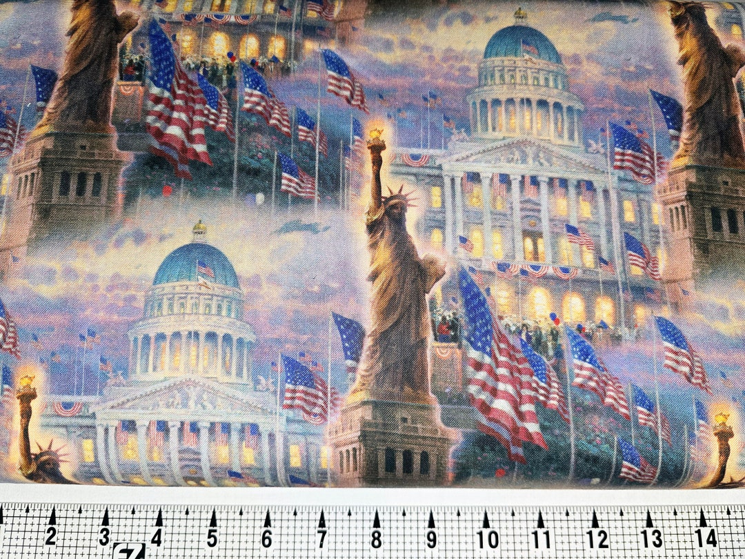 David Textiles Liberty Thomas Kinkade TK-2008-7C Fabric by the Yard ...