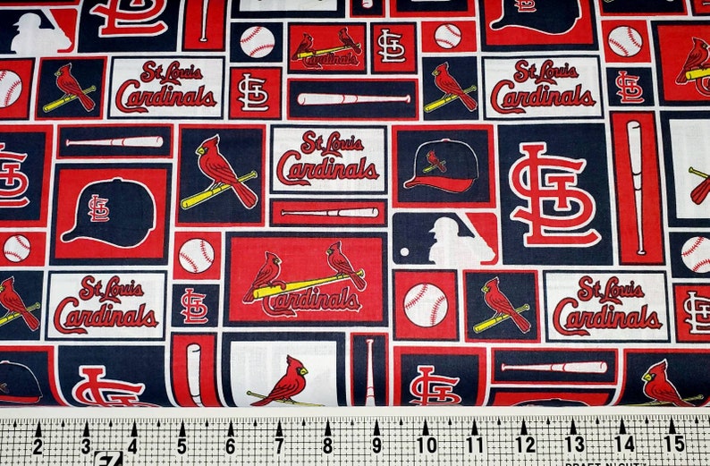 Fabric Traditions St. Louis Cardinals Fabric by the Yard/piece - Etsy