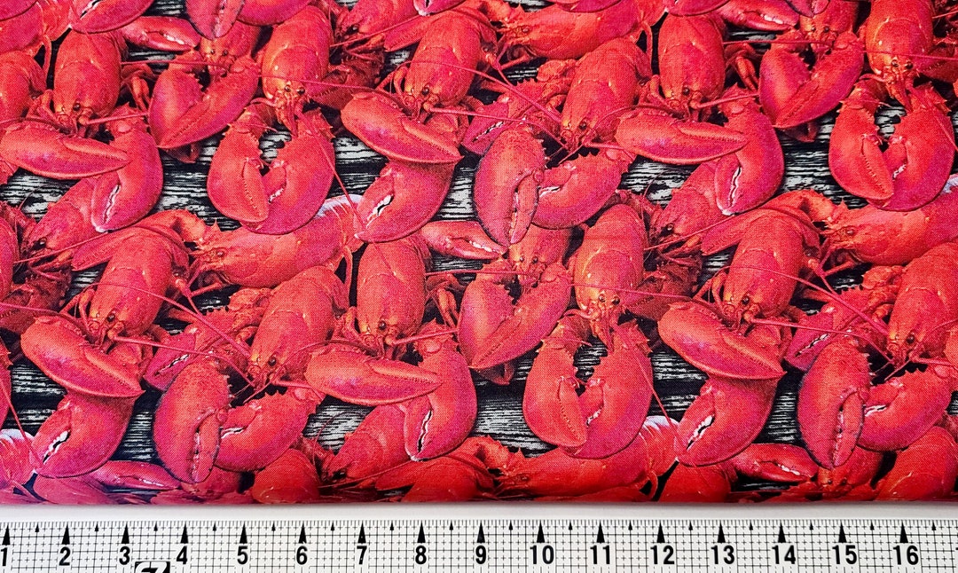 Windham Fabrics A La Carte Lobster 51903D Fabric by the Yard//piece - Etsy