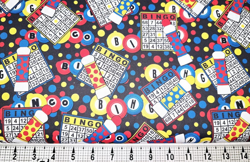 David Textiles Bingo Day DX-6316-4C Fabric by the Yard//piece - Etsy