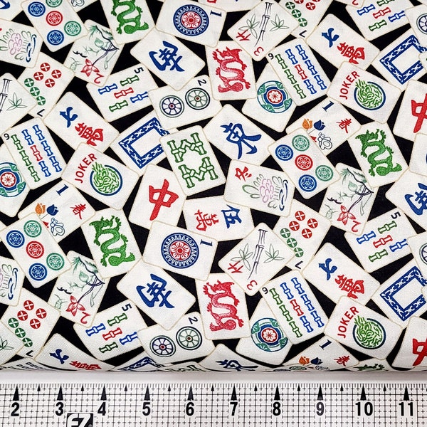 Mahjong Fabric by the Yard - Etsy