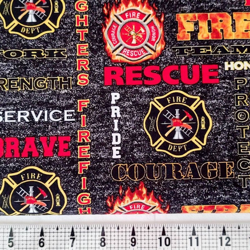 Fireman Fabric - Etsy