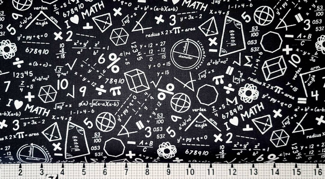 Michael Miller Math DC9715 Fabric by the Yard//piece - Etsy