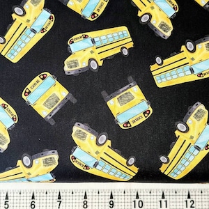 Timeless Treasures School Bus CD1685 Fabric by the Yard//piece - Etsy
