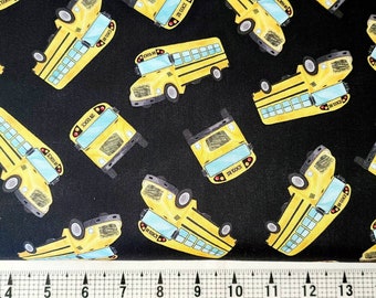 School Bus Fabric School Bus Fabric by Littlearrowdesign - Etsy