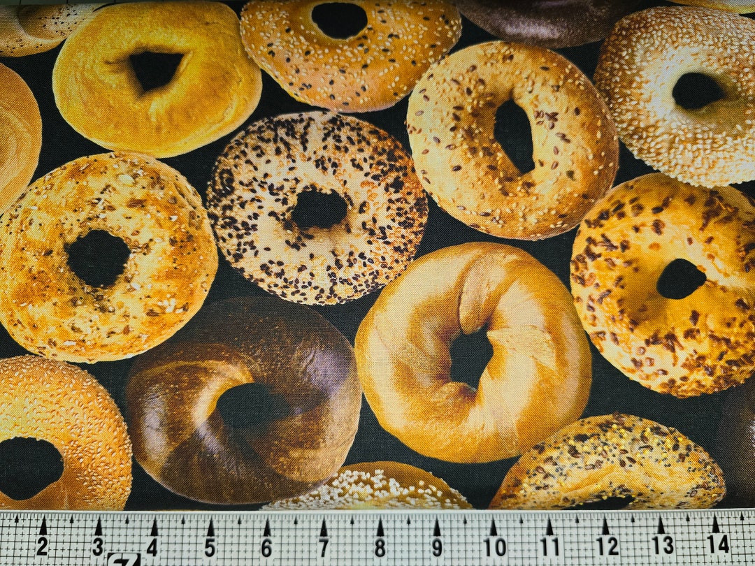 Timeless Treasures Bagels CD3348 Fabric by the Yard//piece - Etsy