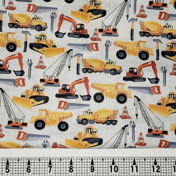 Construction Fabric - Etsy