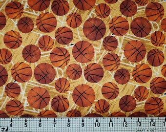 Basketball Fabric | Etsy