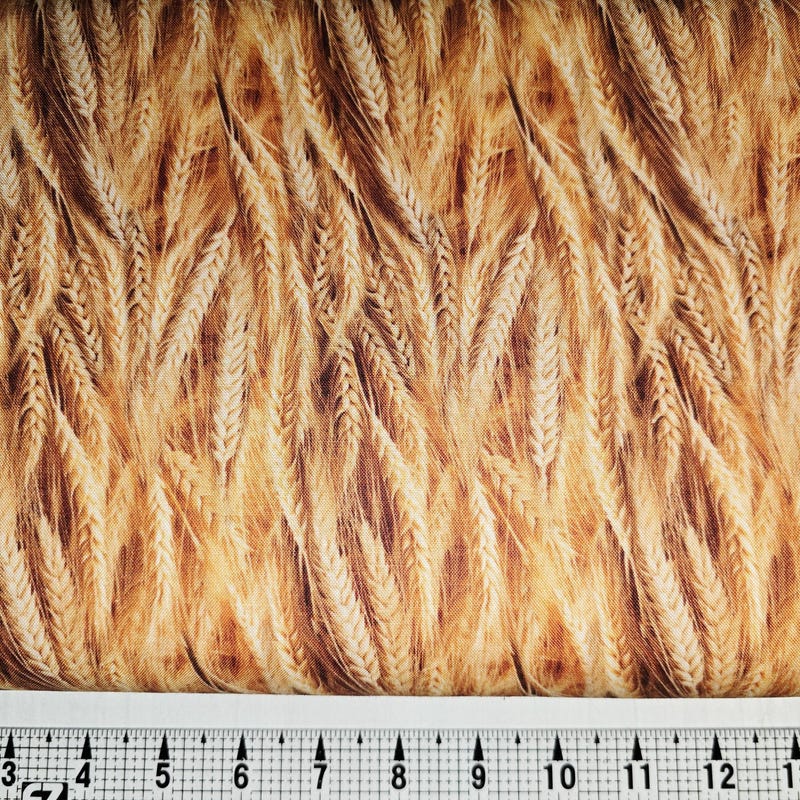 Wheat Themed Fabric - Etsy