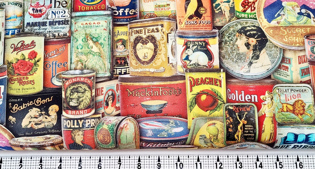 Robert Kaufman Library of Rarities Tins 21876 Fabric by the Yard//piece ...