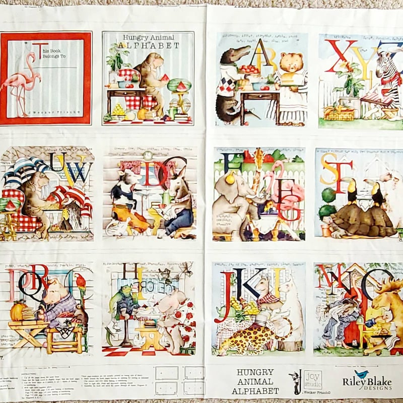 Riley Blake Hungry Animal Alphabet - Etsy
