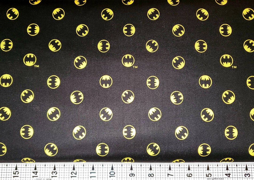 Camelot Fabrics Batman Logo 23200124 Fabric by the Yard//piece - Etsy