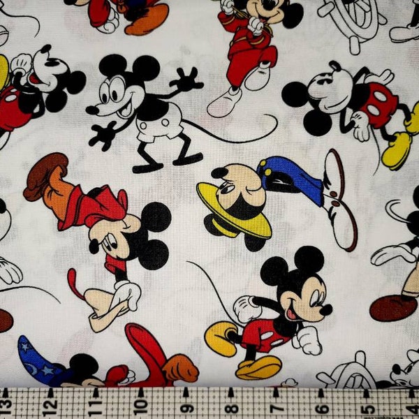 Mickey Mouse Fabric - Etsy