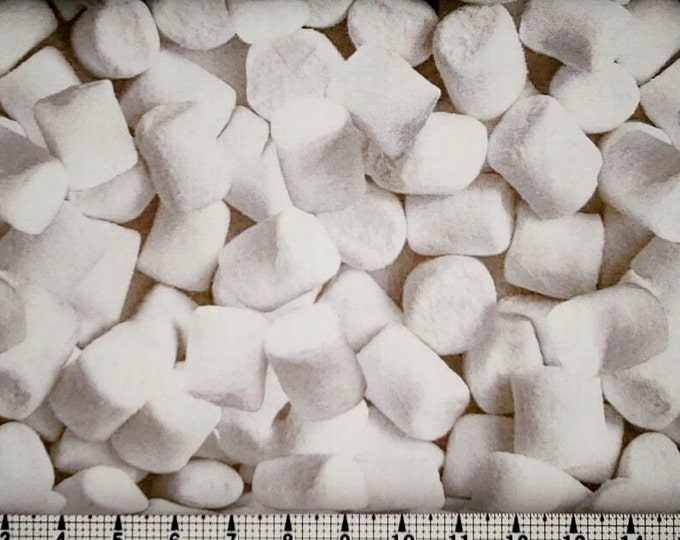 Riley Blake Camp S'mores Marshmallows C13627 Fabric by the Yard/piece ...