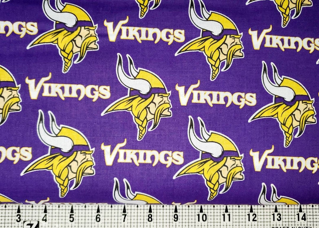 Fabric Traditions Minnesota Vikings Fabric by the Yard//piece - Etsy