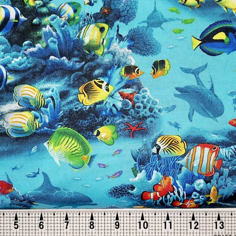 Tropical Fish Fabric - Etsy