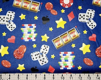 Slot Machine Fabric Dean's Slot Machines Coins by Midcoast Miscellany ...
