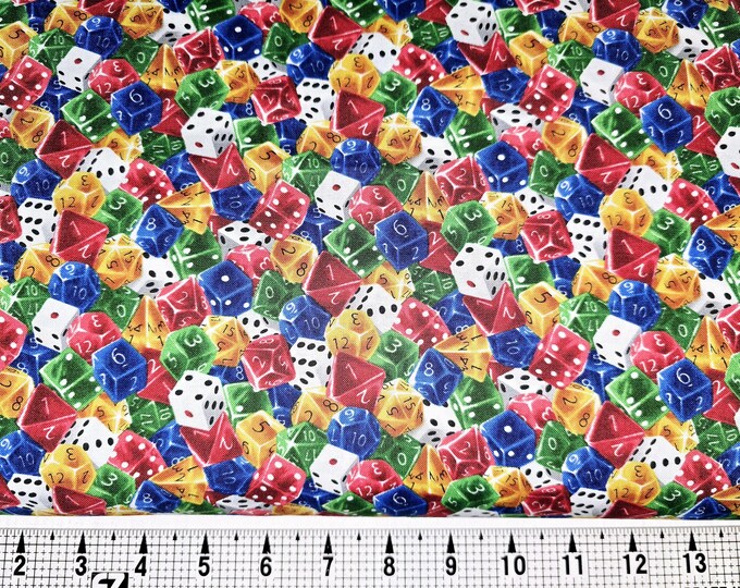 Packed Dice Fabric by the Yard//piece - Etsy