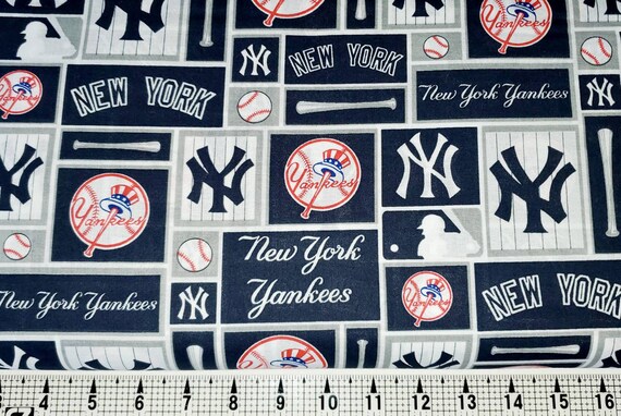 Fabric Traditions New York Yankees Fabric by the Yard | Etsy