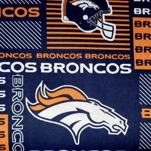 Fabric Traditions Denver Broncos Fabric by the Yard//piece - Etsy