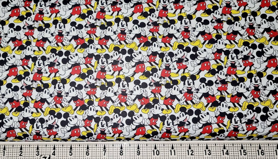 Camelot Fabrics Mickey Mouse 85271049-01 Fabric by the Yard//piece - Etsy