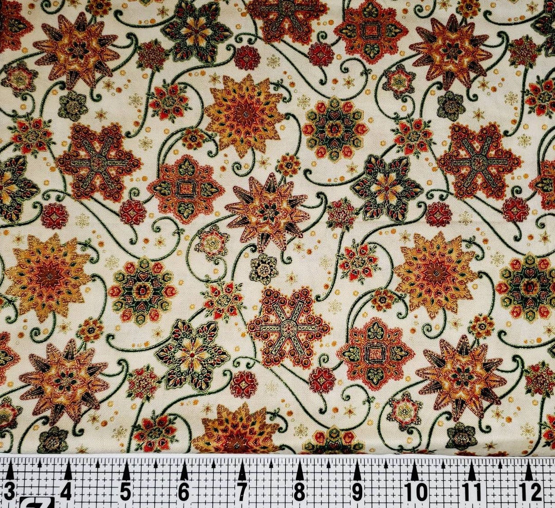 Christmas Holiday Splendor Fabric by the Yard/piece - Etsy