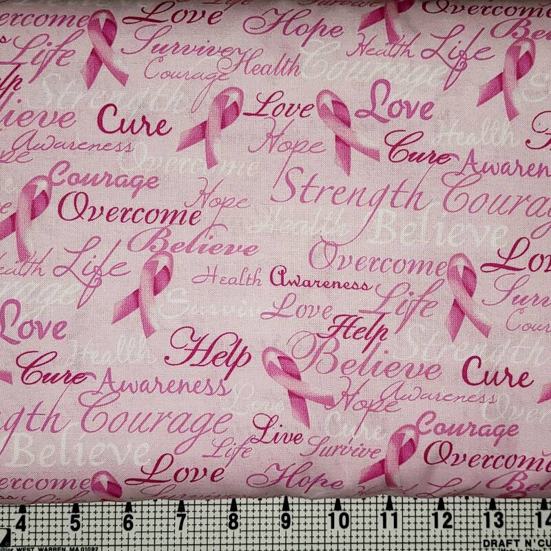 Breast Cancer Fabric - Etsy