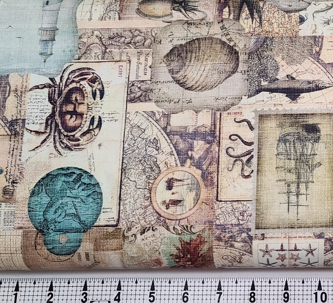 Quilting Treasures Nautical Patchwork 2600-29992-E Fabric by the Yard ...