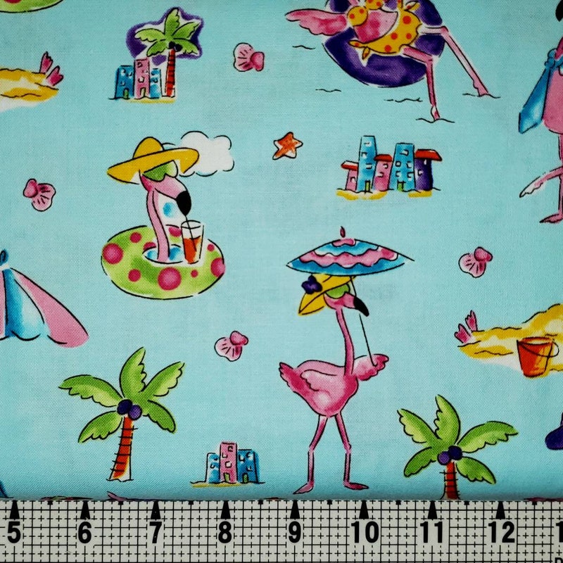 Flamingo Fabric - Etsy