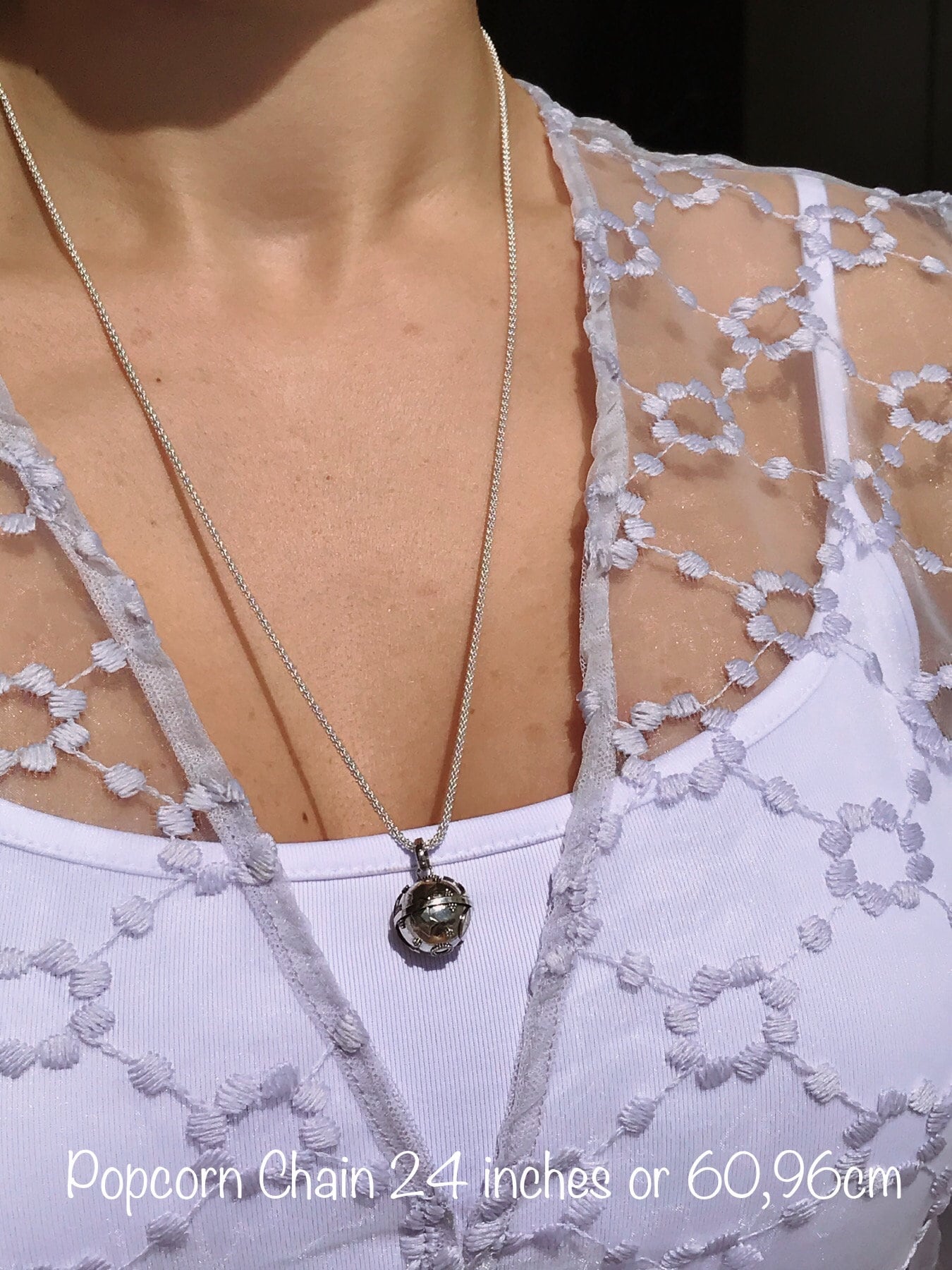 Bali Silver Stars Harmony Ball Soft Chimes Silver Bola Ball - Etsy