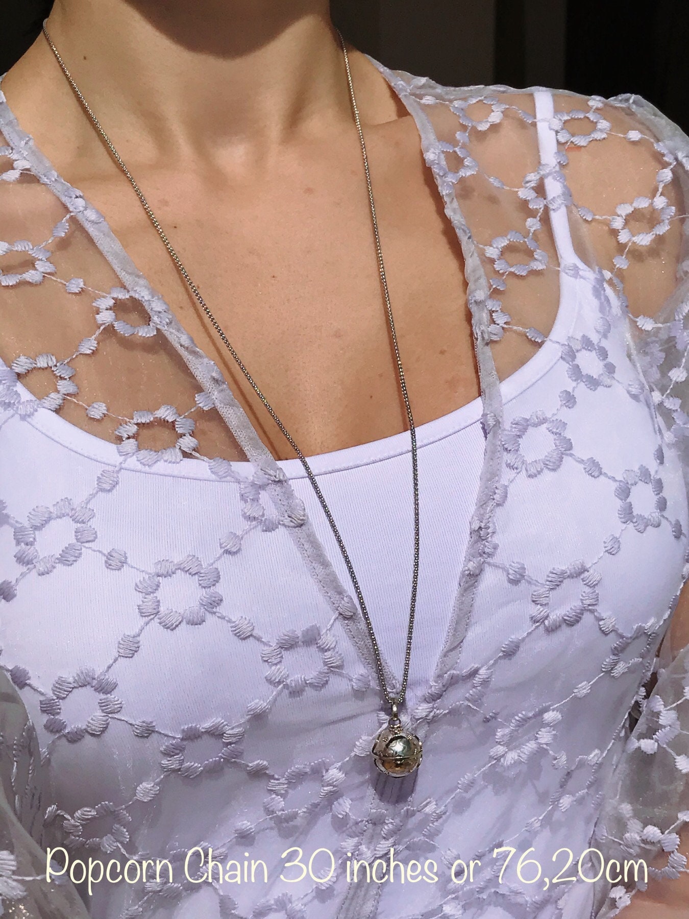 Bali Silver Stars Harmony Ball Soft Chimes Silver Bola Ball - Etsy