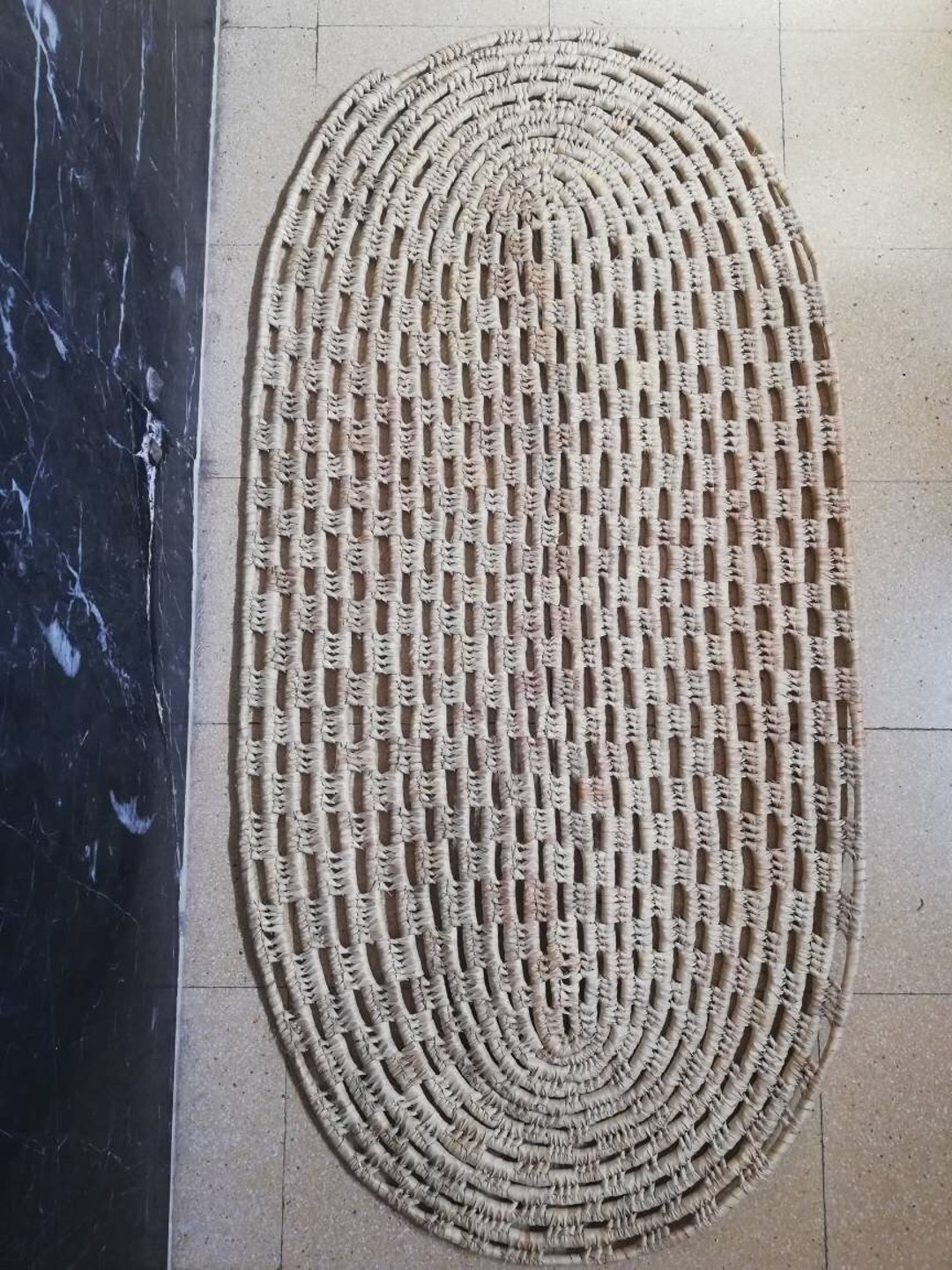 Bath Mat Made of Handwoven Palm Leaves Non Slip Shower Mat - Etsy