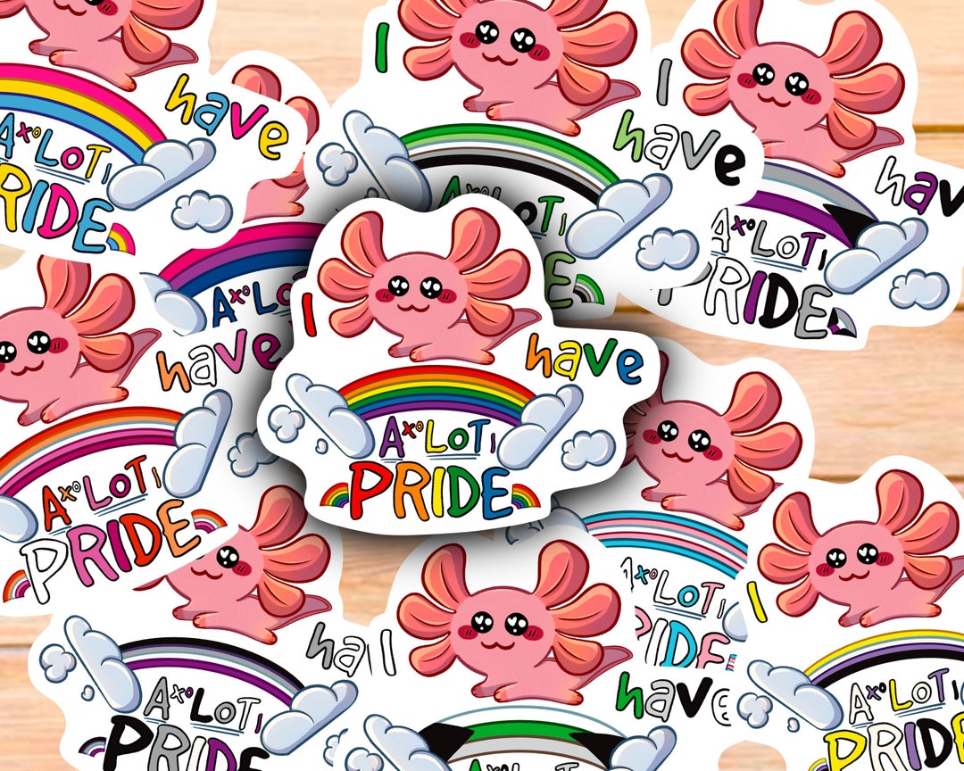 Axolotl Pride Sticker Axolotl Pride Sticker Axolotl Pride - Etsy Schweiz
