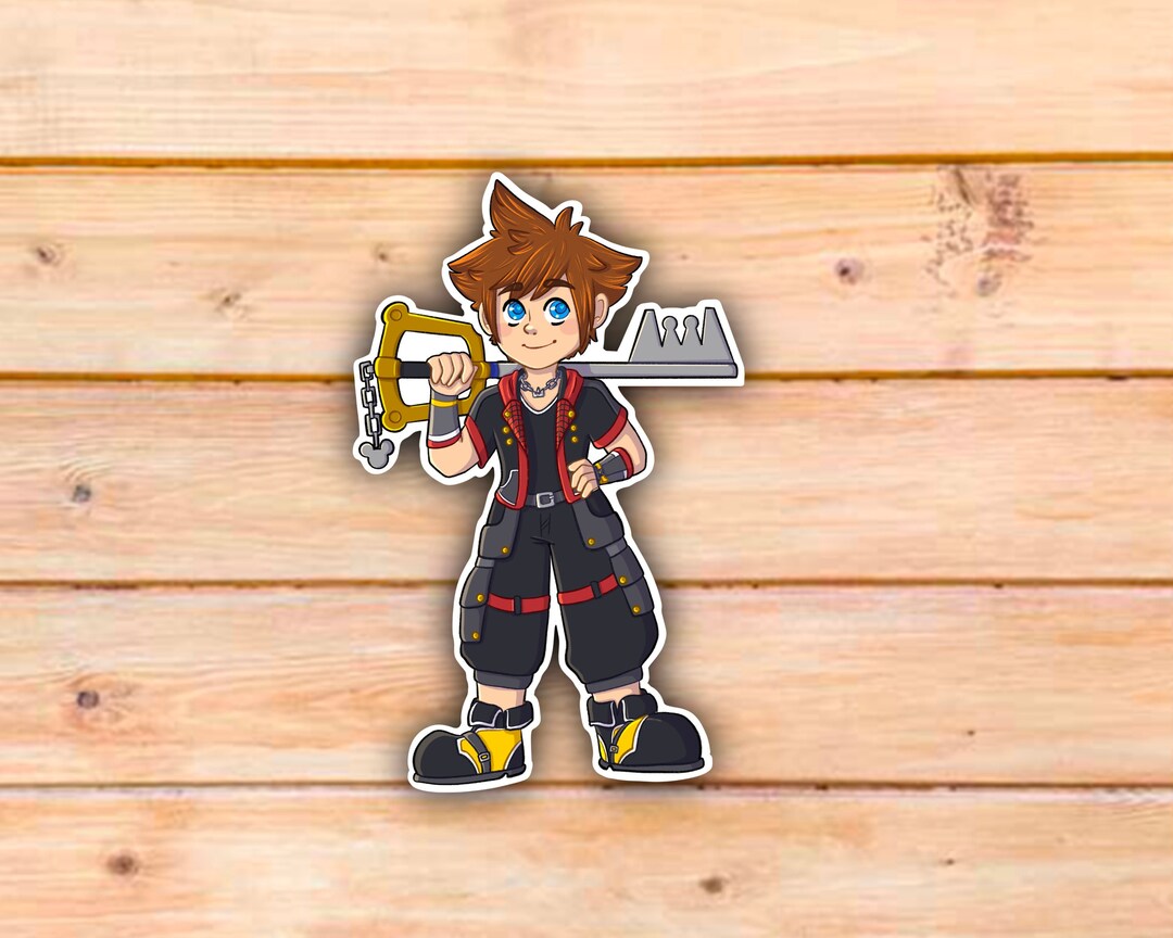 Sora Sticker, Kingdom Hearts Sticker, Character Sticker, Video Game, KH ...