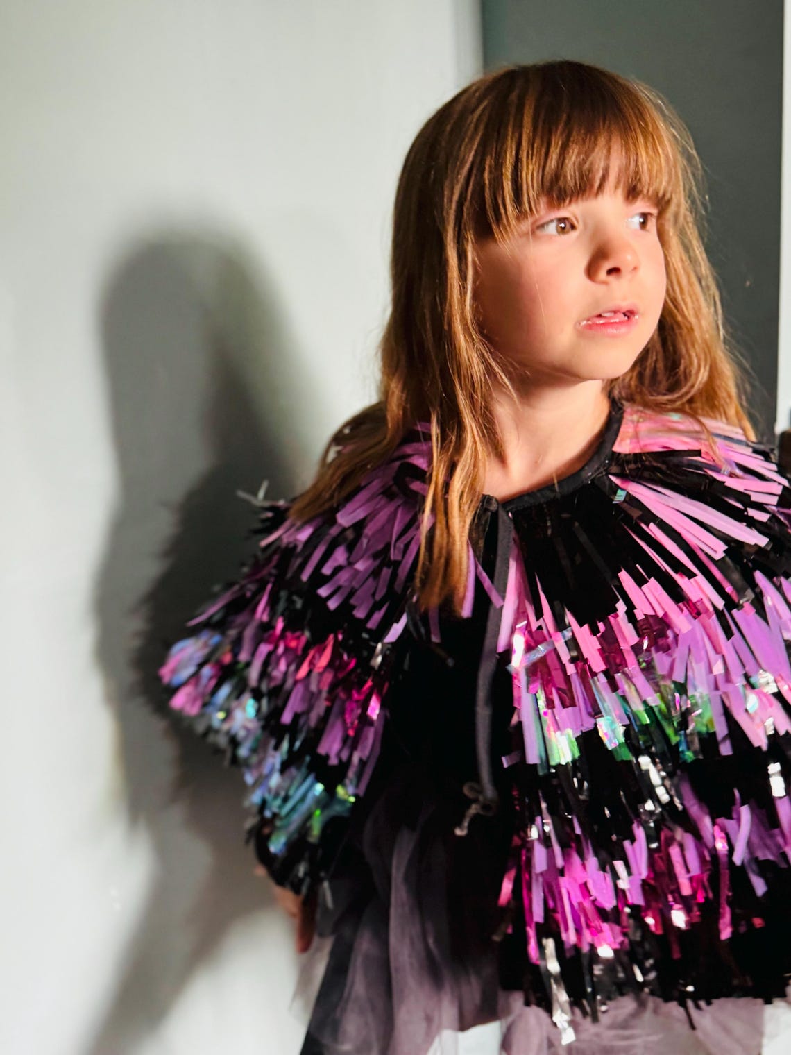 Halloween Pastel Cape | Tinsel Cape | Purple Cape | Party Cape - Etsy