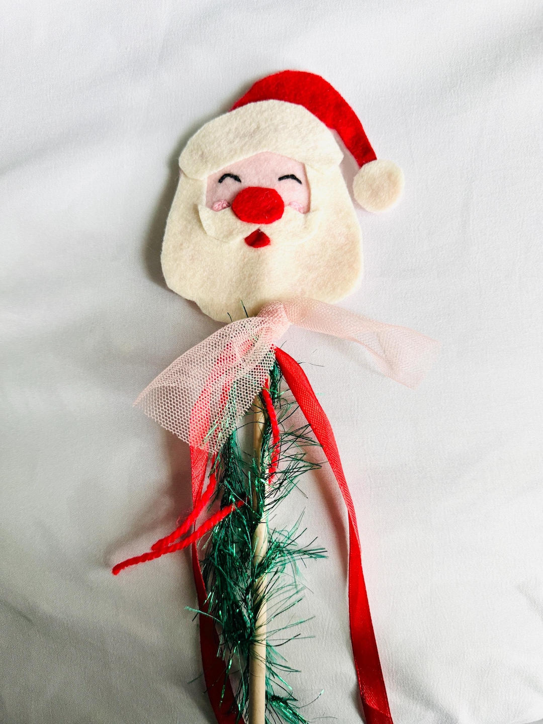 Father Christmas Felt Wand - Etsy