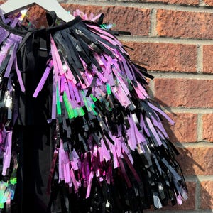 Halloween Pastel Cape | Tinsel Cape | Purple Cape | Party Cape - Etsy