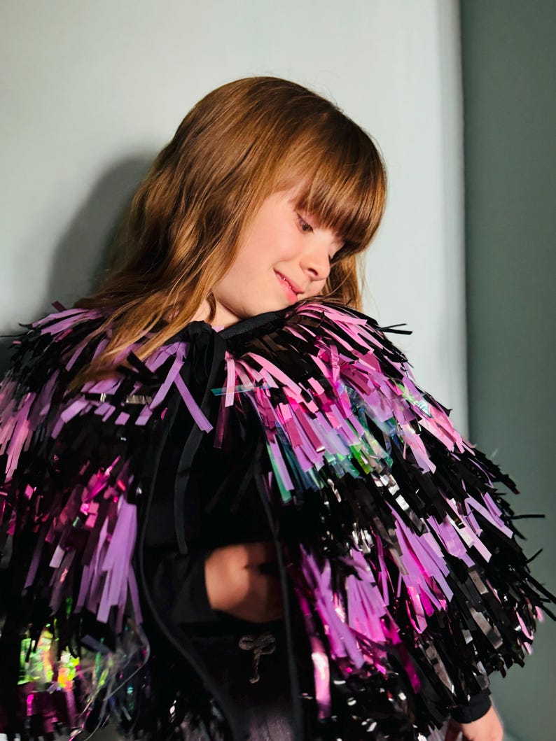 Halloween Pastel Cape | Tinsel Cape | Purple Cape | Party Cape - Etsy