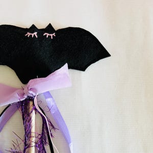 Black Felt Bat Wand | Bat Wand | Halloween Wand | Fancy Dress Halloween ...