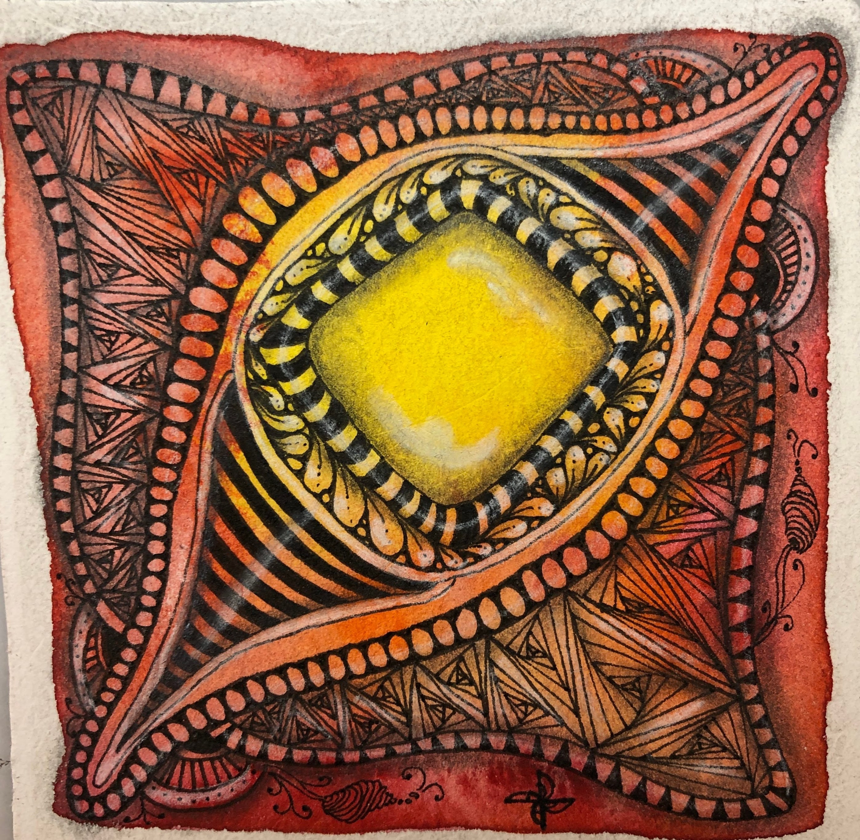 Zentangle® Greeting Cards 5x7 In. - Etsy