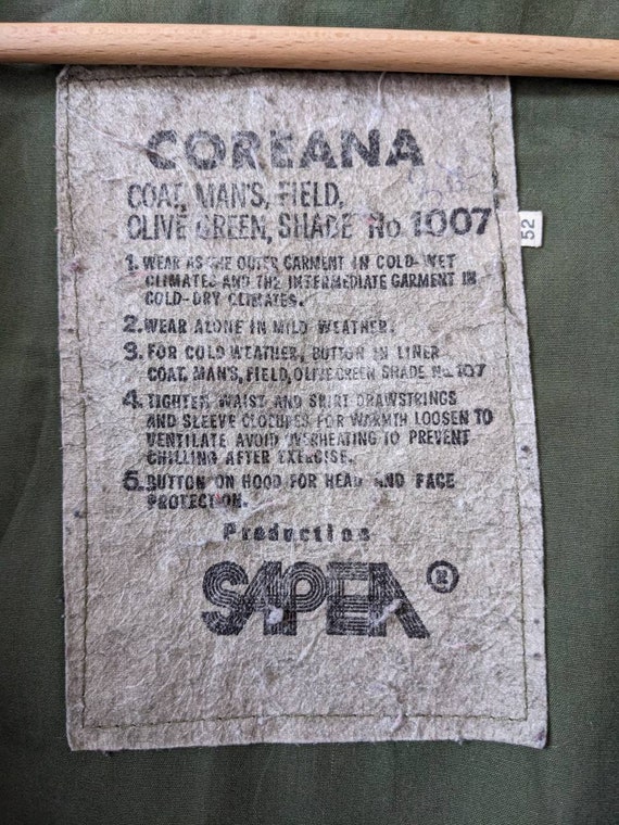 Vintage M65 Field Weather Jacket Army Olive - Gem